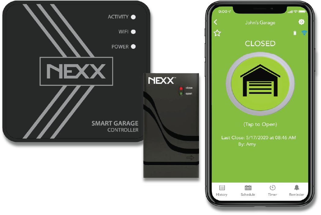 Nexx Smart Wi-Fi Garage Door Controller NXG-300 | Nexx