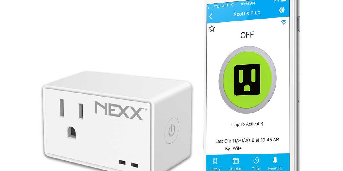 Nexx Smart Plug - Use Geofencing Technology In Your Home | Nexx